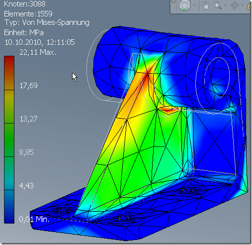 Autodesk Inventor FAQ: FEM Berechnung: Exaktere Ergebnisse erzielen